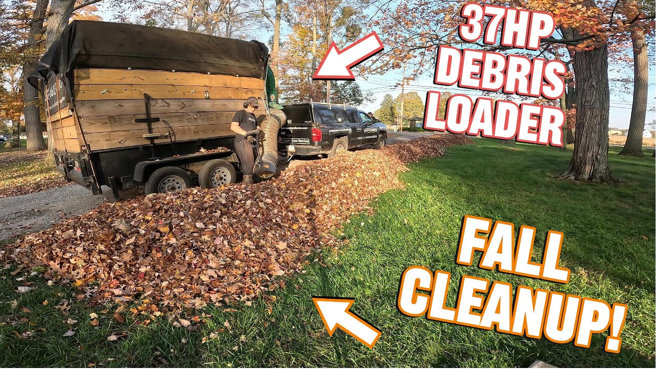 Fall Cleanup On A Windy Day! - YouTube