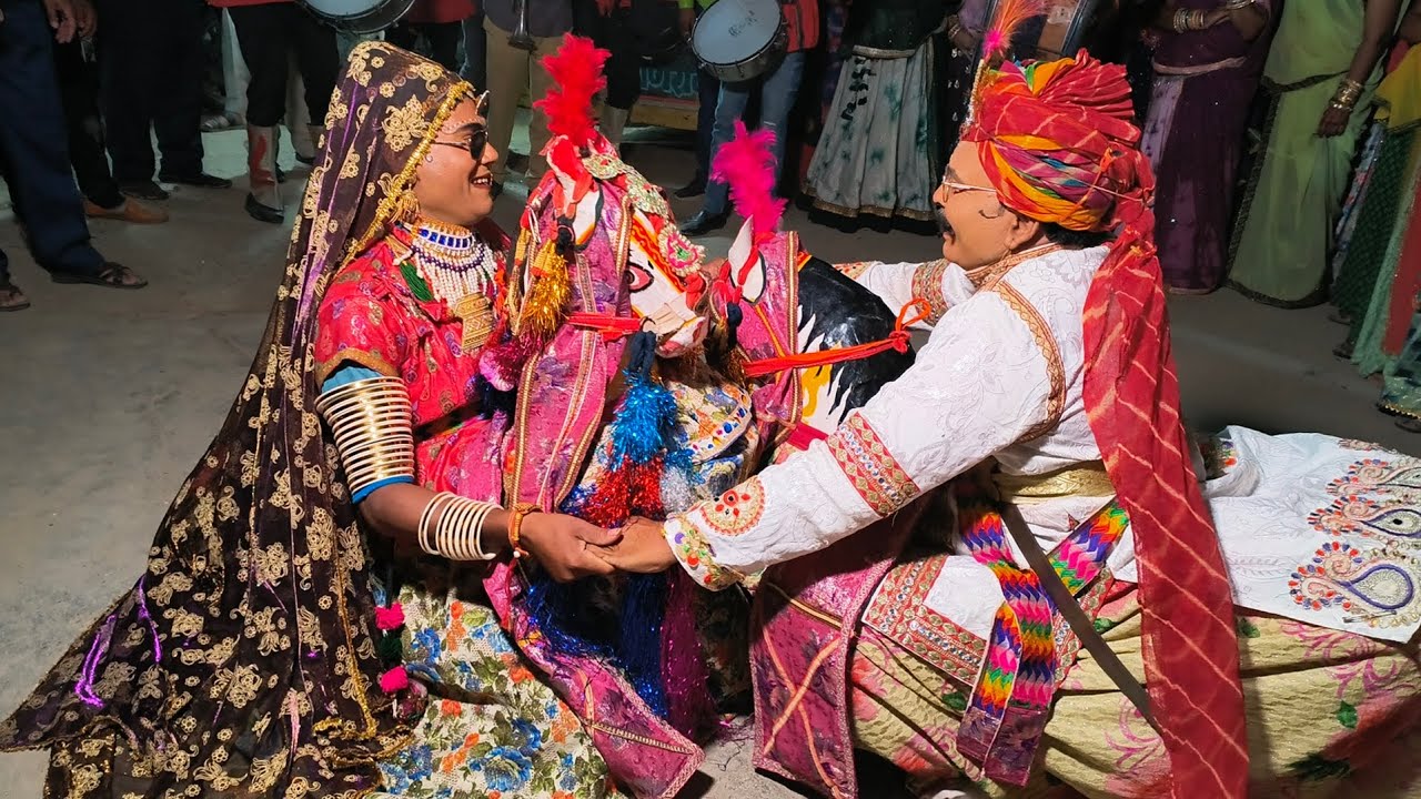 मारवाड़ी || marwadi||पुरानी रीती रिवाज से ढोल थाली घोड़ा गोड़ी का डांस ...