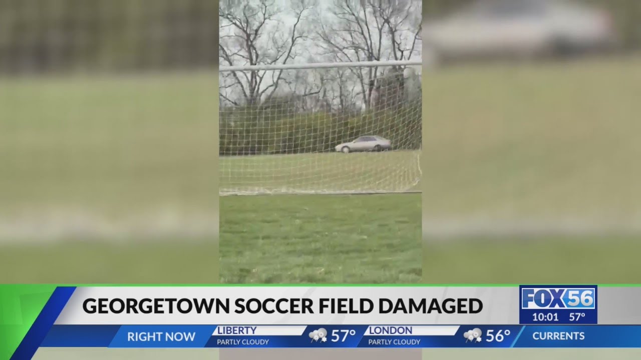 Georgetown soccer field vandalized - YouTube