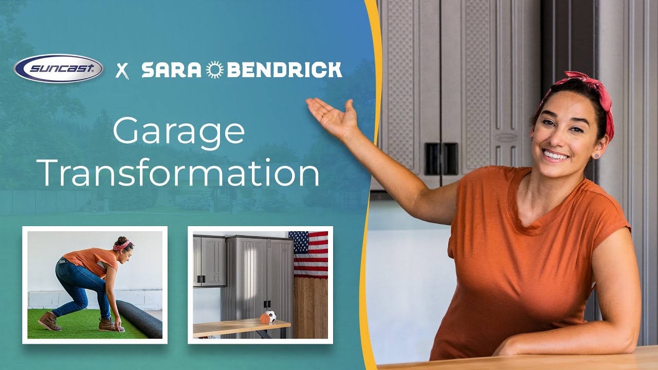 Suncast x Sara Bendrick: Garage Transformation - YouTube