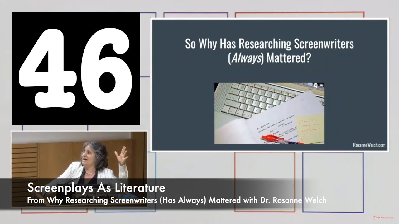 46 Screenplays As Literature from Why Researching Screenwriters Has ...