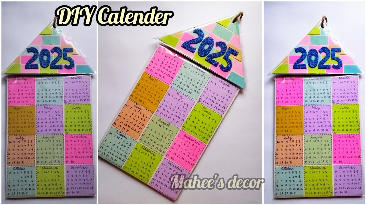 Calendar Craft | Wall Hanging Calendar | Calendar 2025 📆 @maheesdecor ...