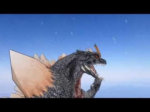 Spacegodzilla Arrives -  MMD Test -  3D Animation