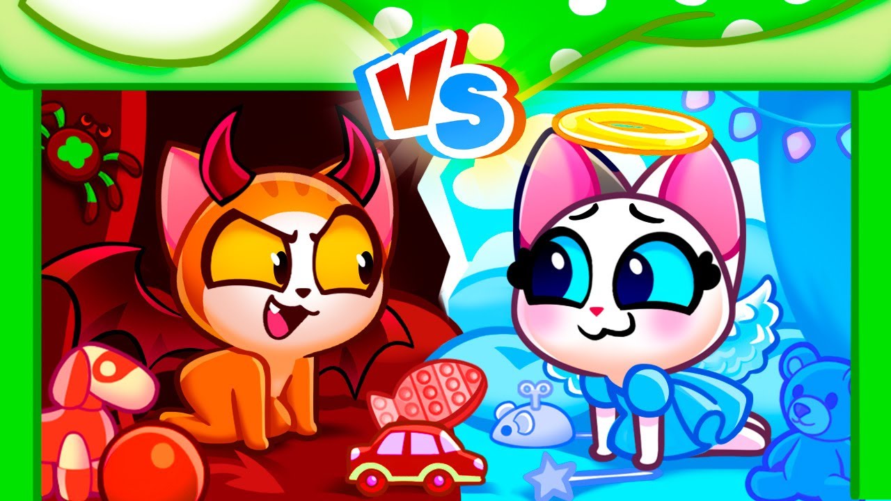 😇 Angel Vs Demon 😈 Secret Room Under the Bed 🛏️ Stories for Kids - YouTube