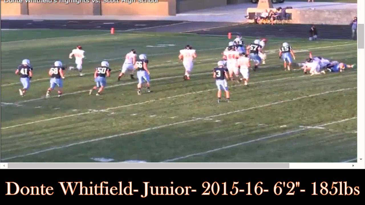 Donte Whitfield Football Highlight Video 2015 - YouTube