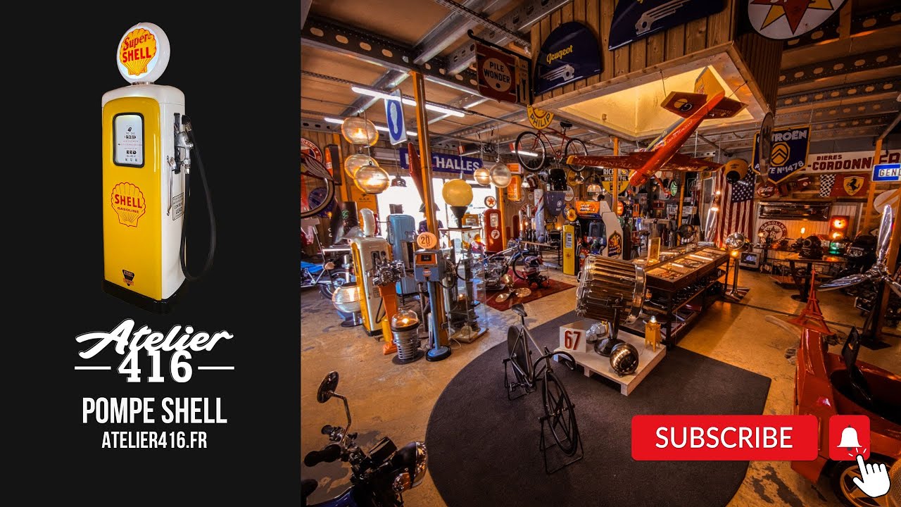 Pompe à essence Shell - Atelier 416 - YouTube