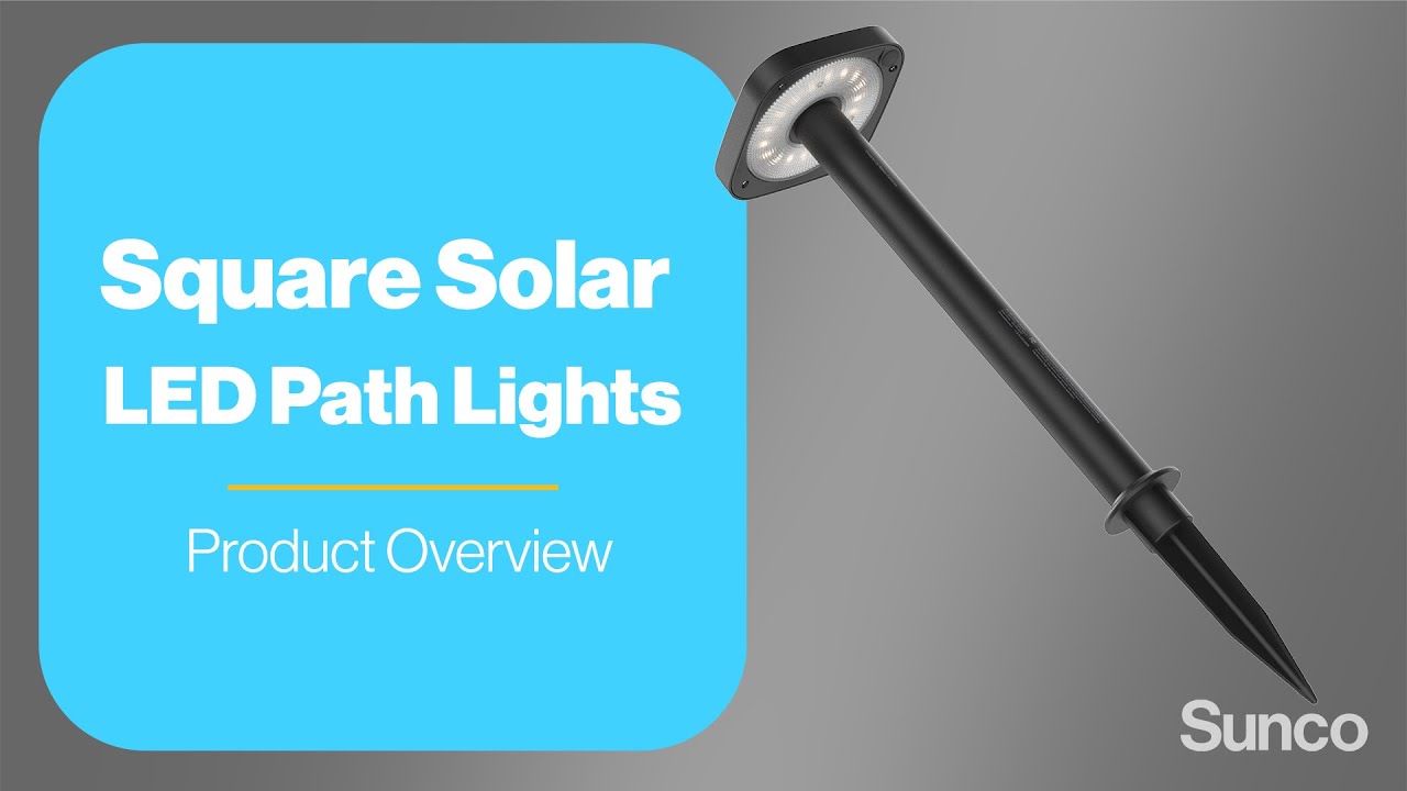 Square Solar LED Path Light | Overview - YouTube