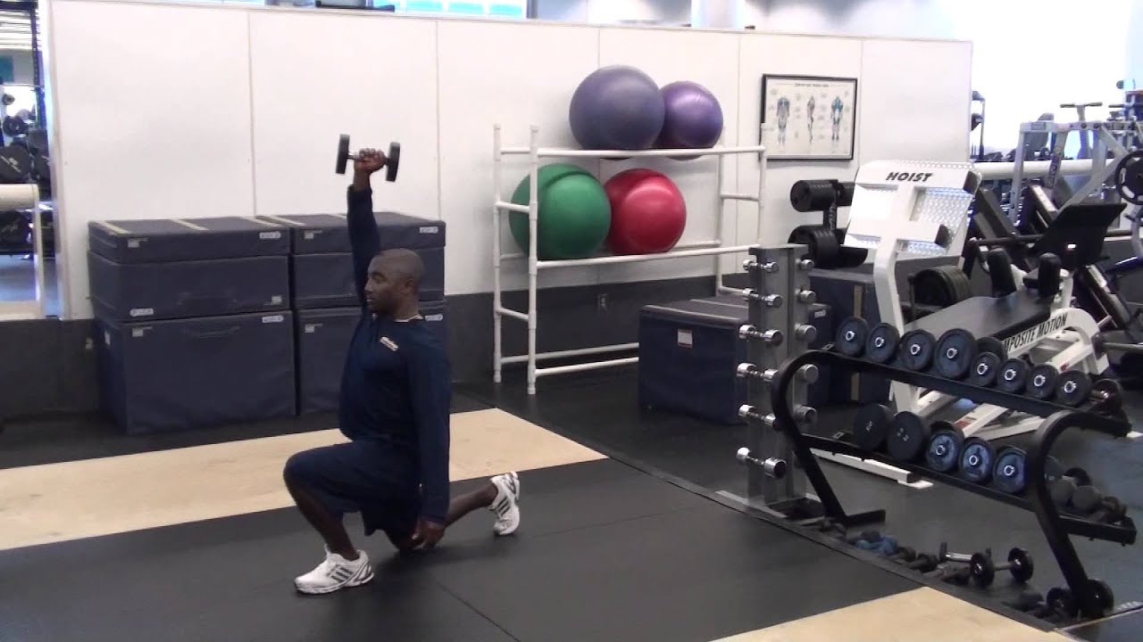 DB OH Split Squat-UCSD - YouTube