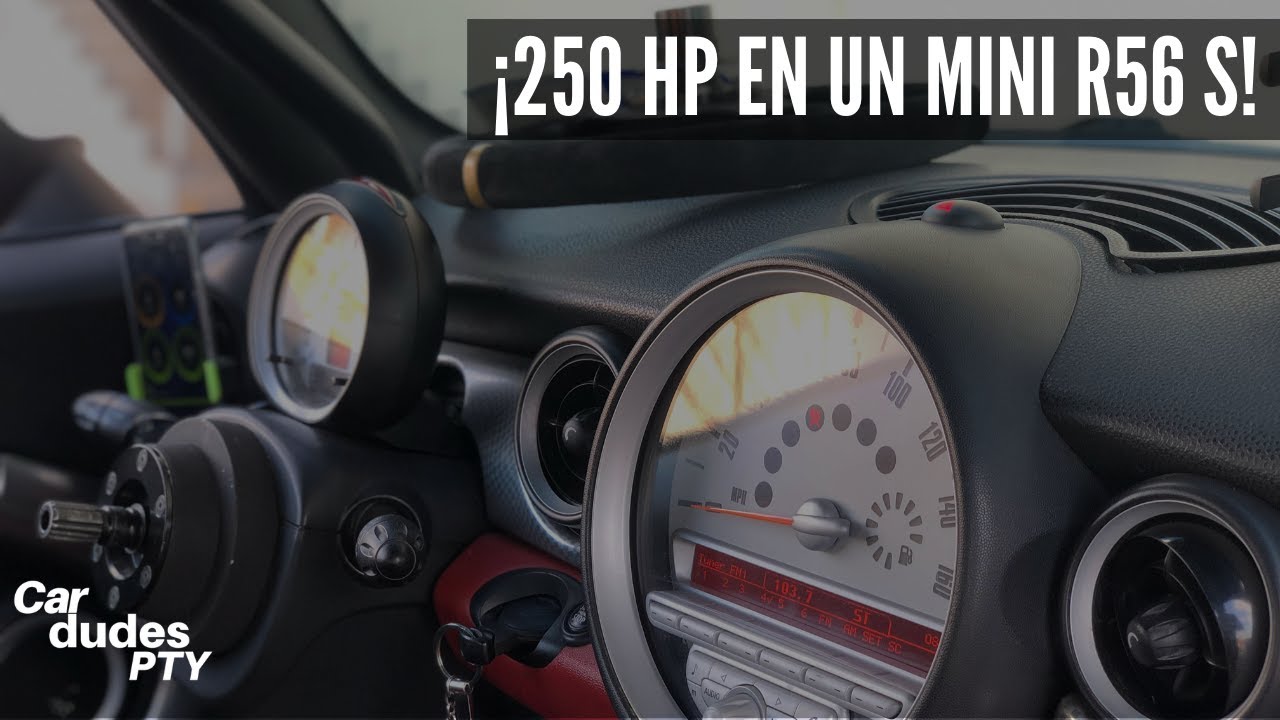 ¡250 HP EN UN MINI R56 S !(ROLL CAGE, CINTURONES DE 6 PUNTOS SPARCO ...
