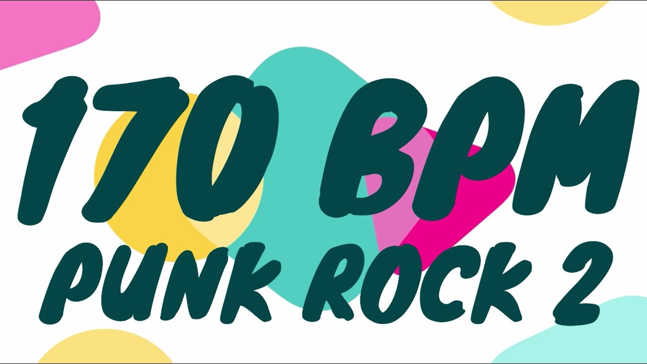 170 BPM - Punk Rock 2 - 4/4 Drum Track - Metronome - Drum Beat - YouTube