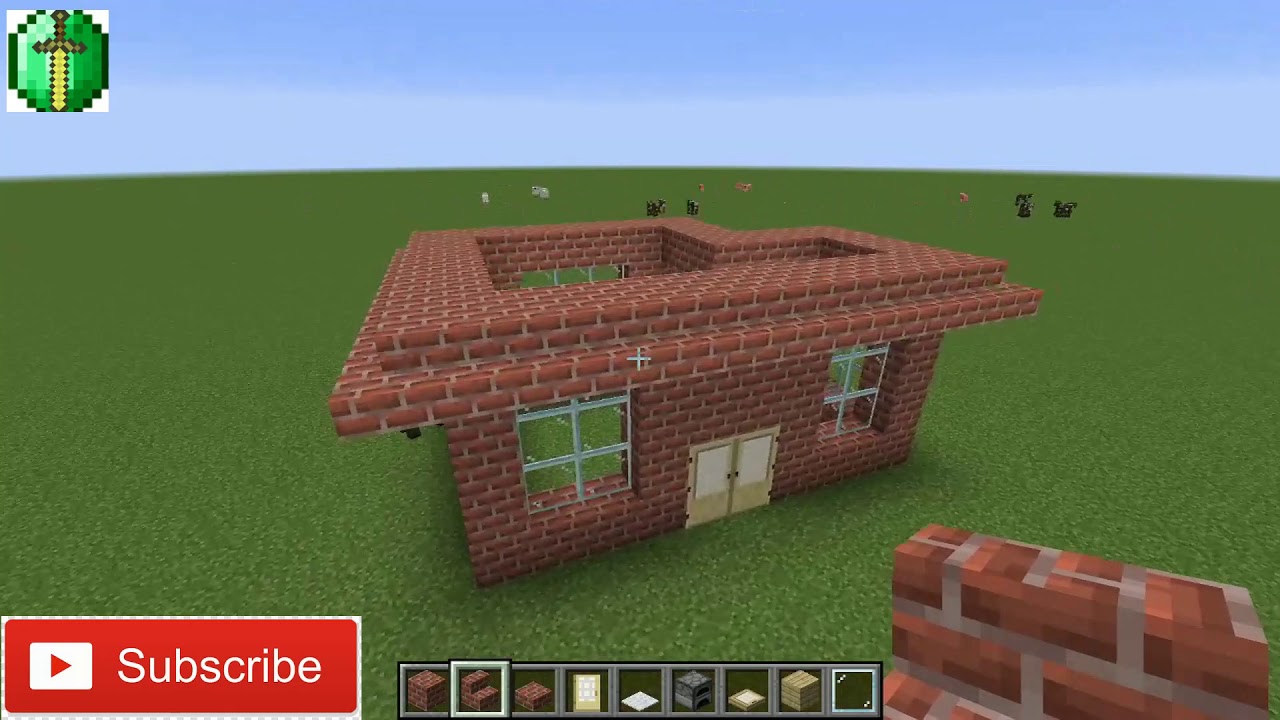 Minecraft Small Brick House Showcase - YouTube