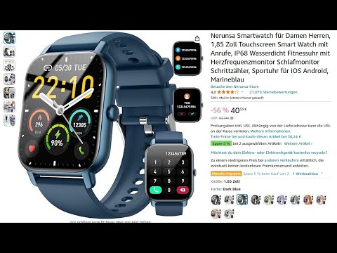 Ddidbi Nerunsa p66d smartwatch 智慧型手錶 功能與介面 - YouTube