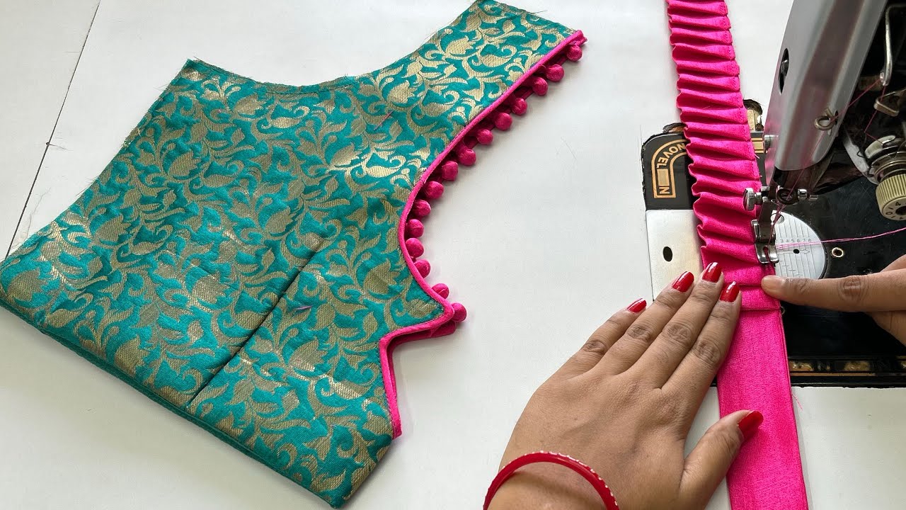 Potli Button Blouse Back Neck Designs | Blouse Back | Cutting And ...