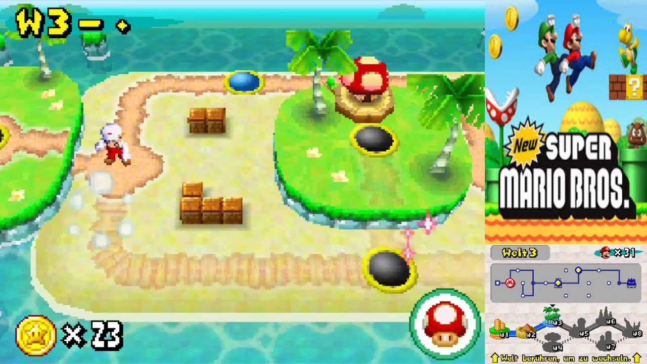 New Super Mario Bros. (100%) Part 4 - YouTube