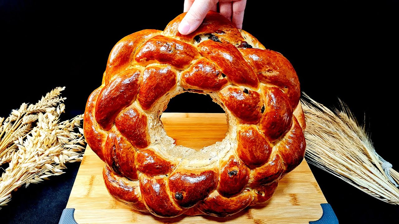 Den besten rundes Zopfbrot backen. Hefezopf backen und flechten ...