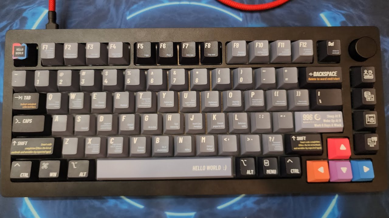 Clacky keyboard sounds (pc/alu plate, virus/darkjade switch) @monsgeek ...