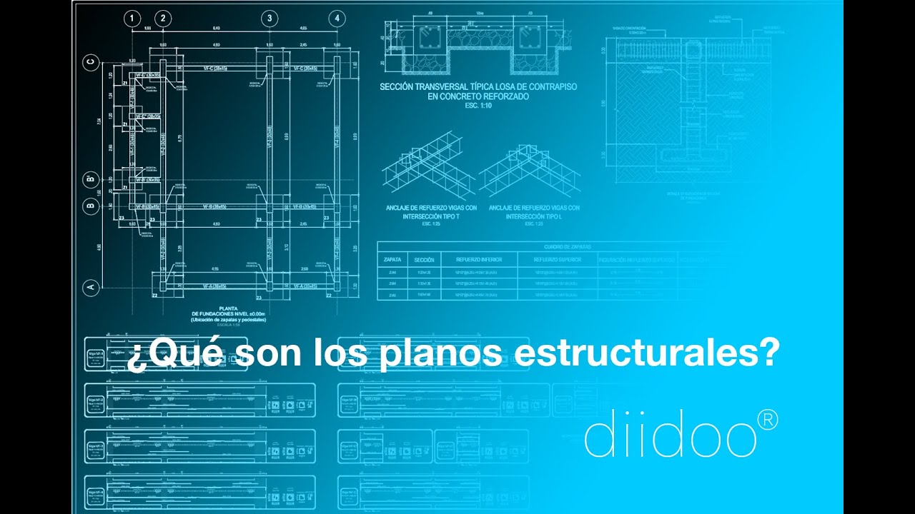 ¿Qué es un plano estructural o diseño estructural? - YouTube