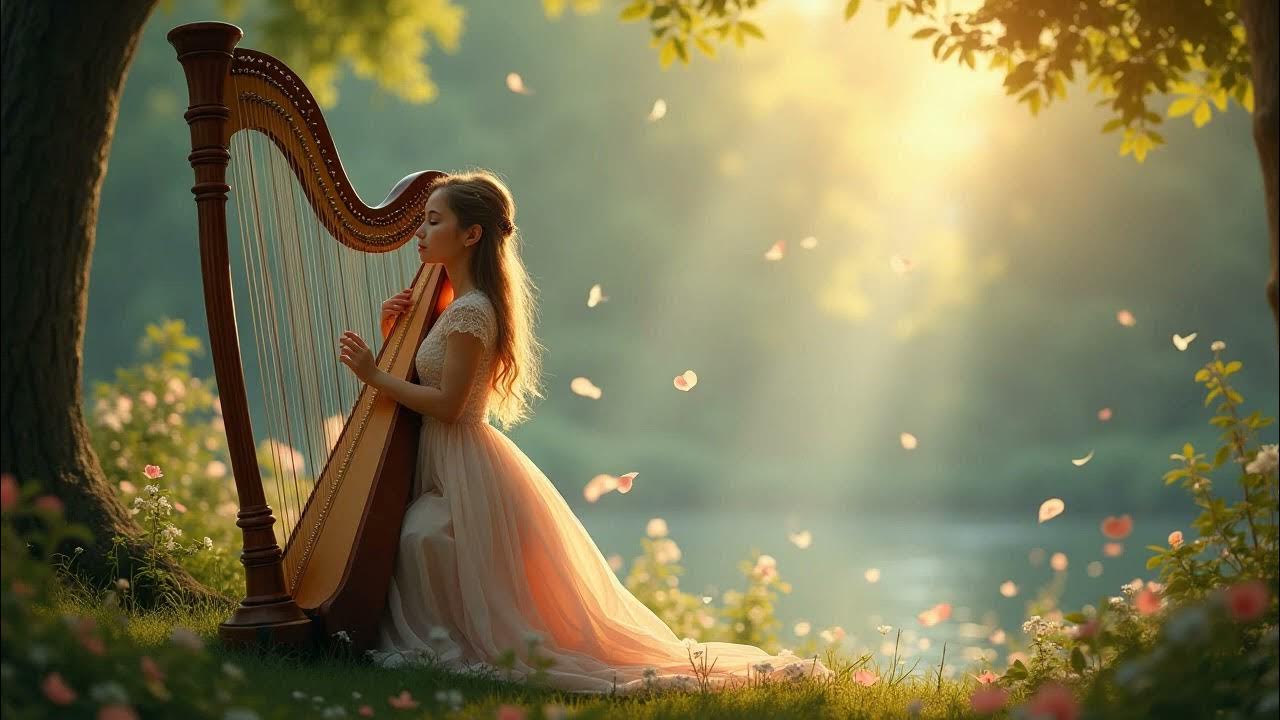 Relaxing Harp Music for Calm Sleep & Stress-Free Nights - YouTube