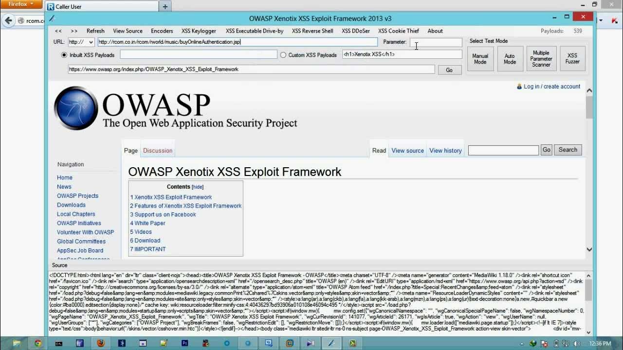 OWASP XENOTIX XSS EXPLOIT FRAMEWORK V3: XSS Scanner - YouTube