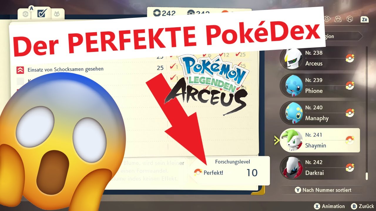 DIESE Challenge ist GEISTESKRANK: Der PERFEKTE PokéDex in Legenden ...