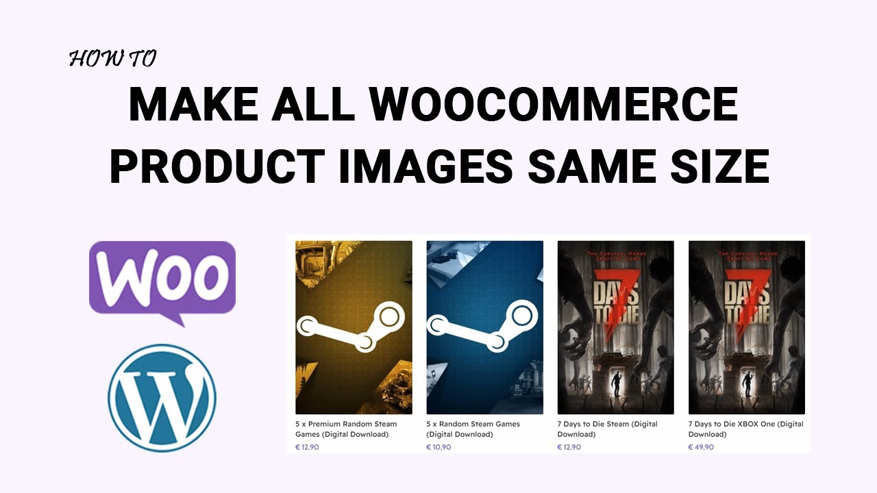 How to Make All WooCommerce Product Images Same Size - YouTube