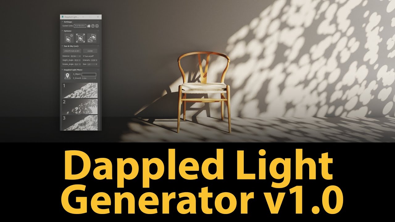 Dappled Light Generator v1.0 - YouTube