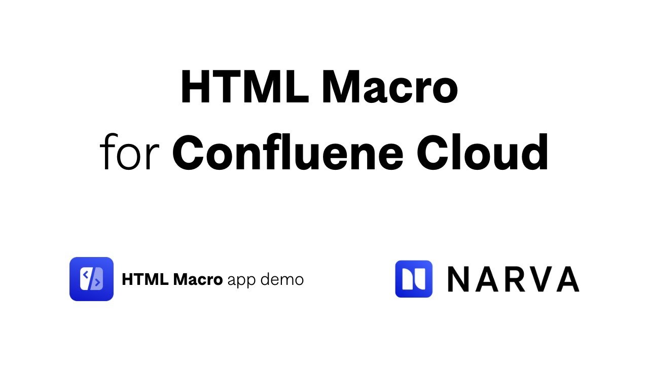 HTML Macro for Confluence - YouTube