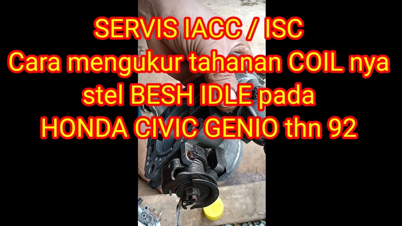 servis IACV/ SERVO/ ISC, cek tahanan nya standar nya, stel besh idle ...