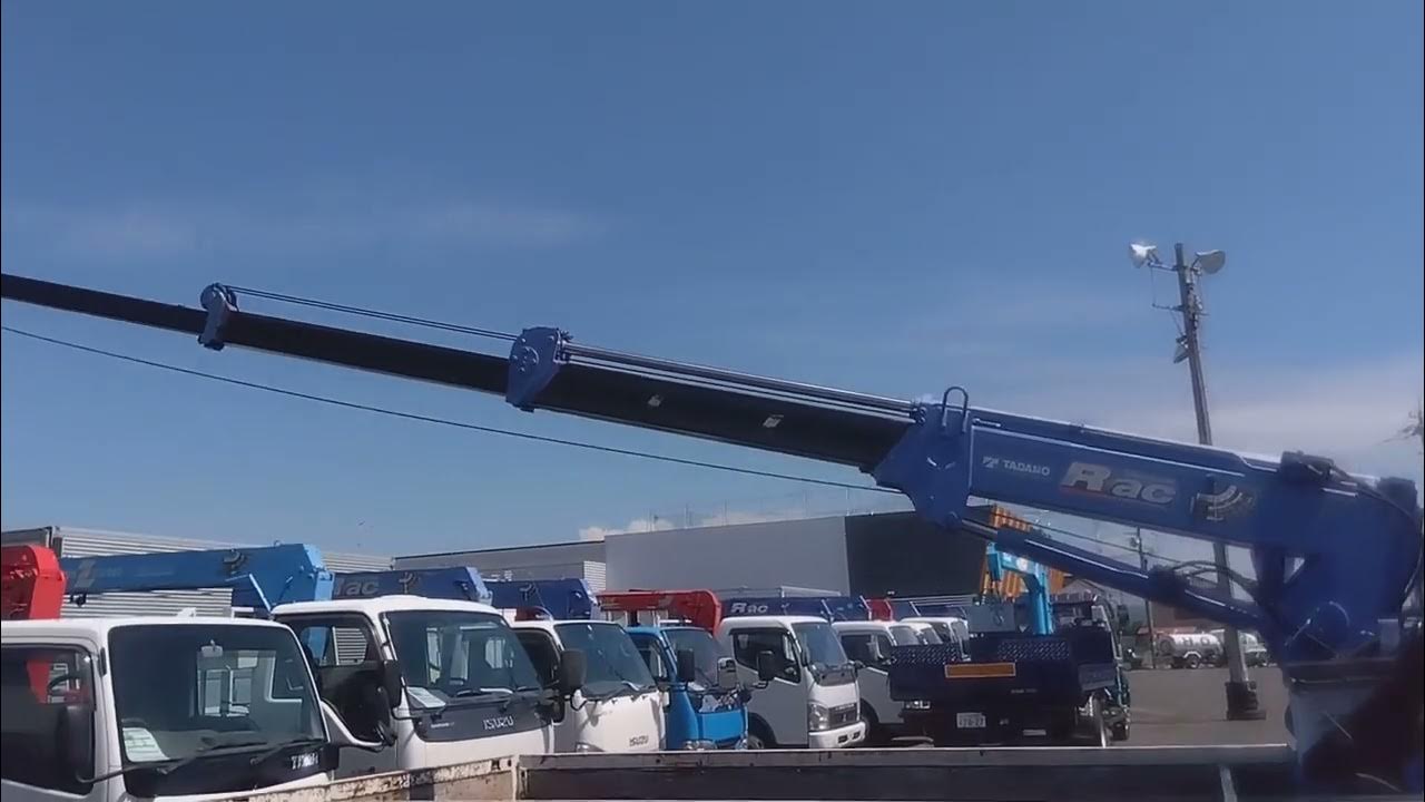 [簡易クレーン付平ボディ] H23 デュトロ 4段ラジコン 積載2t - YouTube