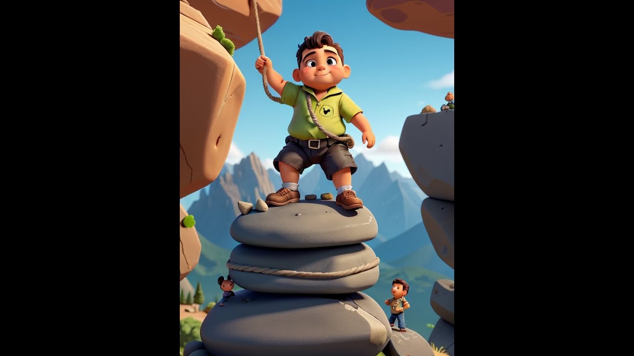 Mansour series, Episode 15 # Rock Climbing # A reckless child gets his friends into big trouble ...