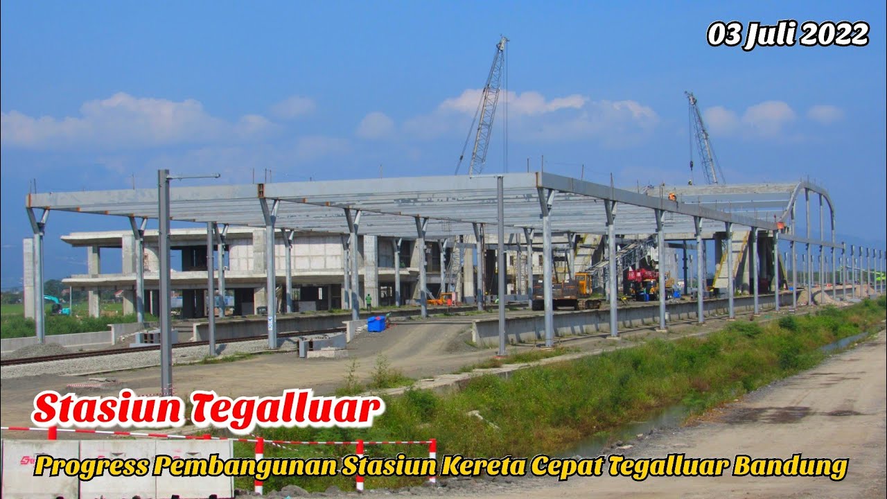 Terus Di Kebut..!! Progress Pembangunan Stasiun Kereta Cepat Tegalluar ...