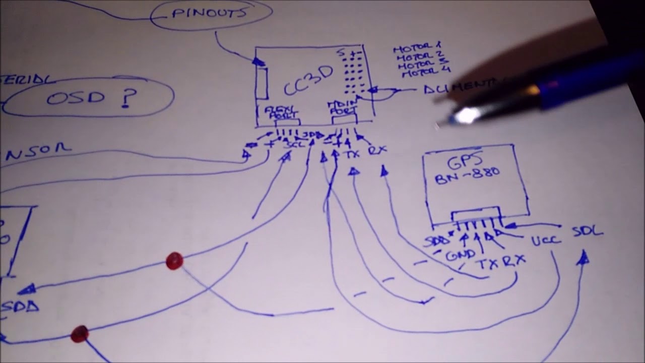 CC3d INAV RTH conexión y componentes Parte 1 - YouTube
