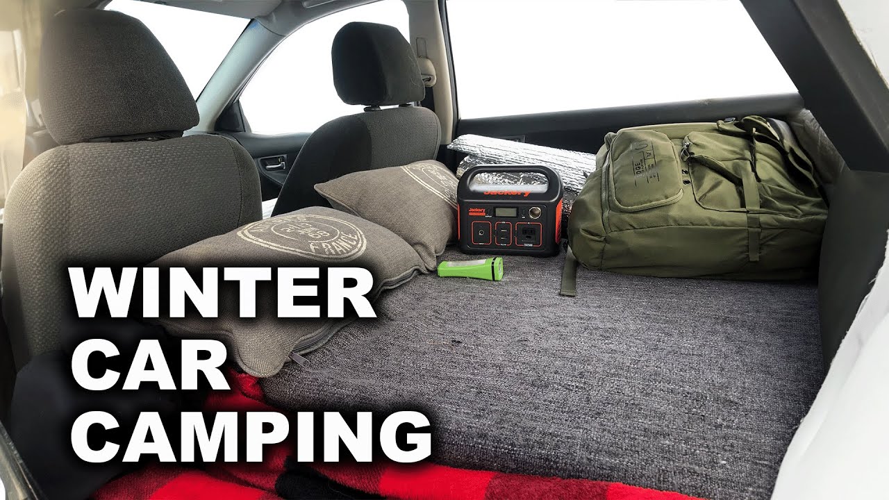 DIY Car Camper in the Winter - Corolla Camper in -10 Degrees - YouTube