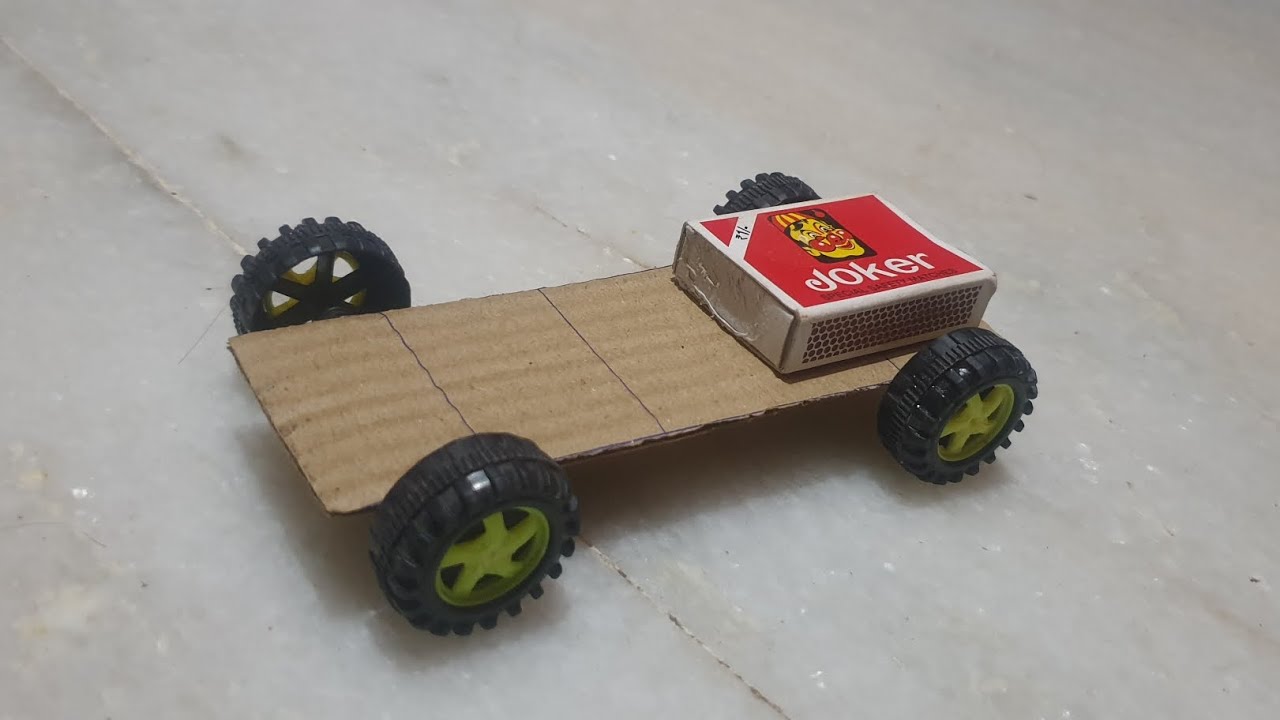 How to make mini car at home by very easy method at home by THE HAND ...