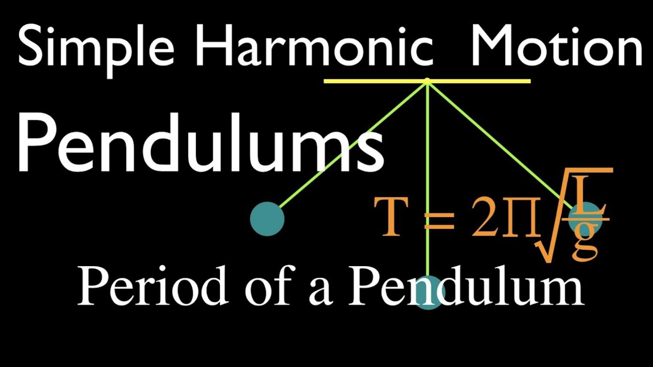Oscillations 05: Time period of simple pendulum|| oscillation - YouTube