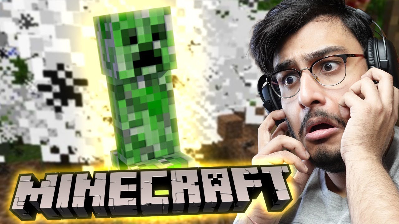 CREEPER EXPLODED MY WOOL FARM IN MINECRAFT 😭😭 - RAWKNEE LIVE - YouTube