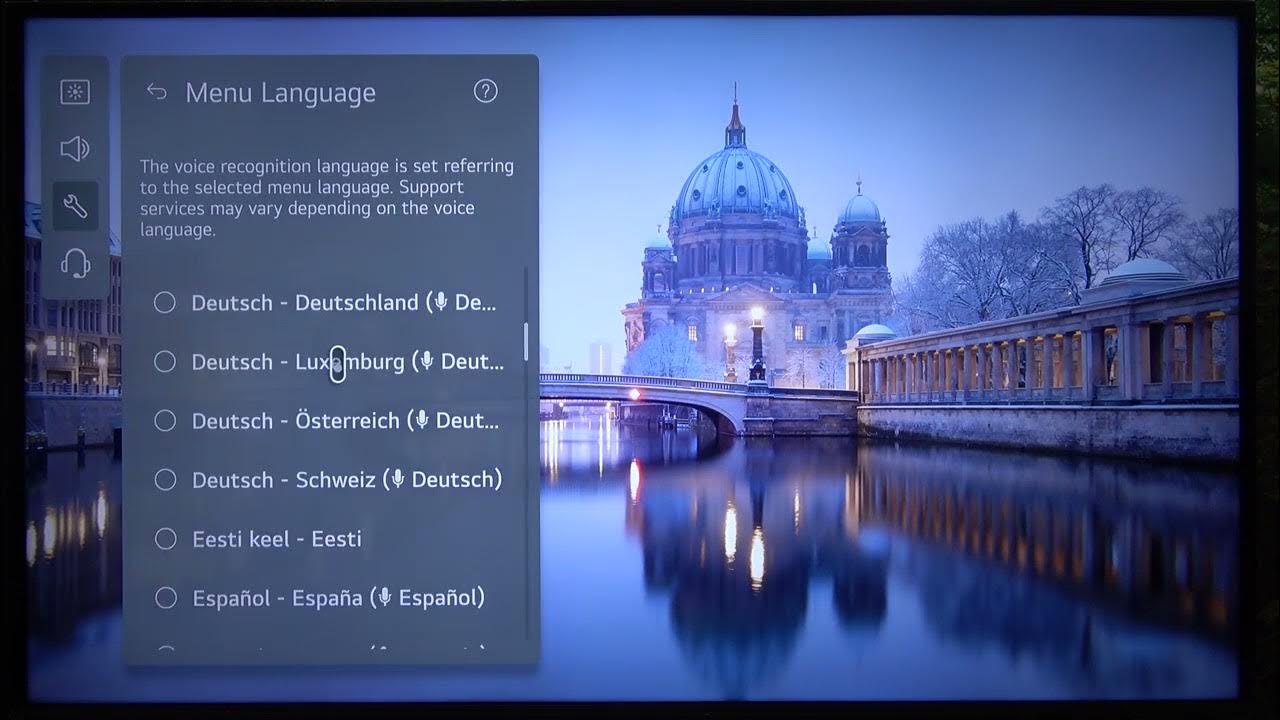 How to Change Interface Language in LG 43QNED80 - YouTube