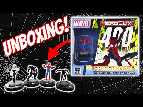 Unboxing the SPECTACULAR New Spider-Man 400 Heroclix Set! - YouTube