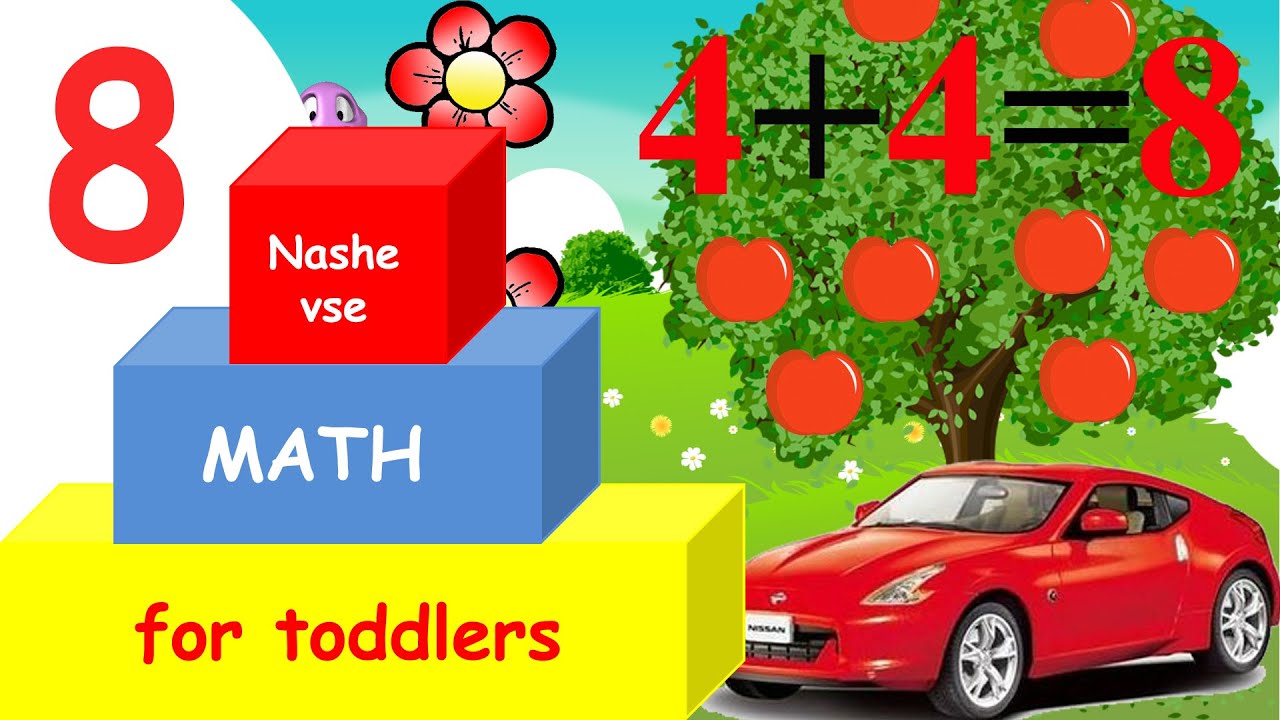Math for toddlers. THE NUMBER 8. Learning to count. YarMin St. - YouTube