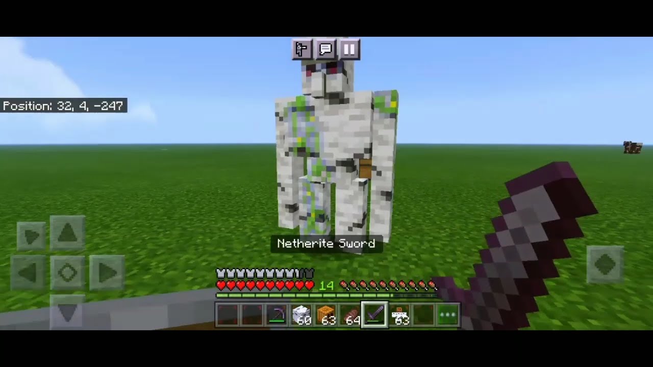 Birch golem in Minecraft !.... - YouTube