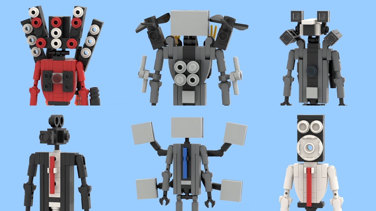 Skibidi Toilet LEGO: Building Minifigures Of Titan TV Man,, 54% OFF