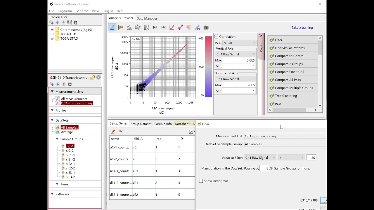 RNA-Seq Data Analysis Tutorial (04) - Filtering - YouTube
