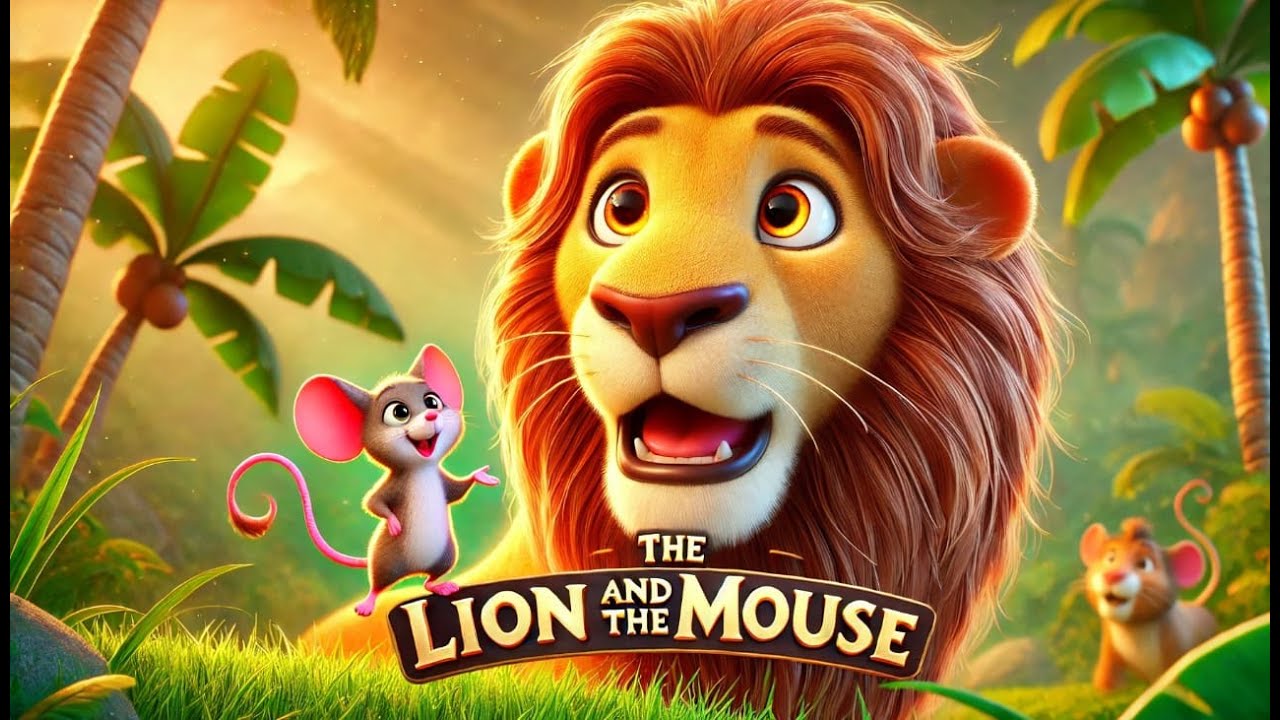 The Lion and the Mouse | Story Cartoon | Hindi Story | Tales | Moral ...
