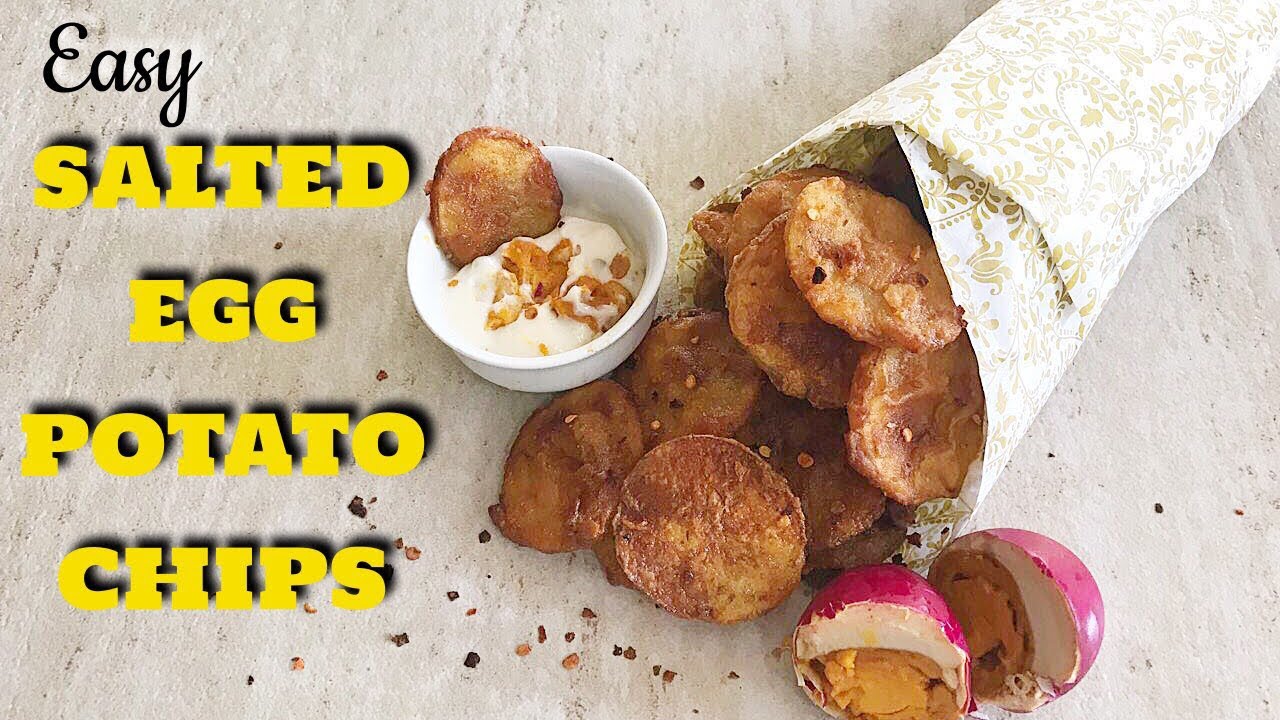 HOW TO COOK SALTED EGG MOJO POTATO CHIPS/ ITLOG NA MAALAT MOJO POTATO ...