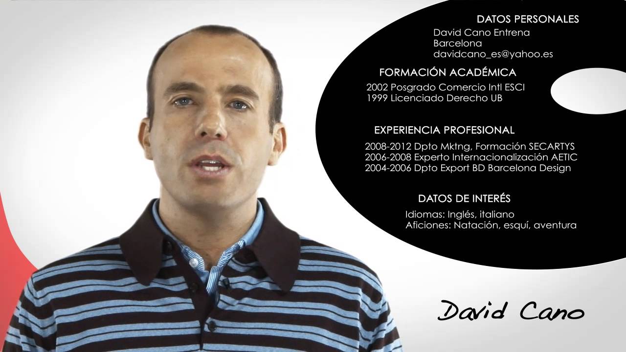 David Cano videocurrículum - YouTube