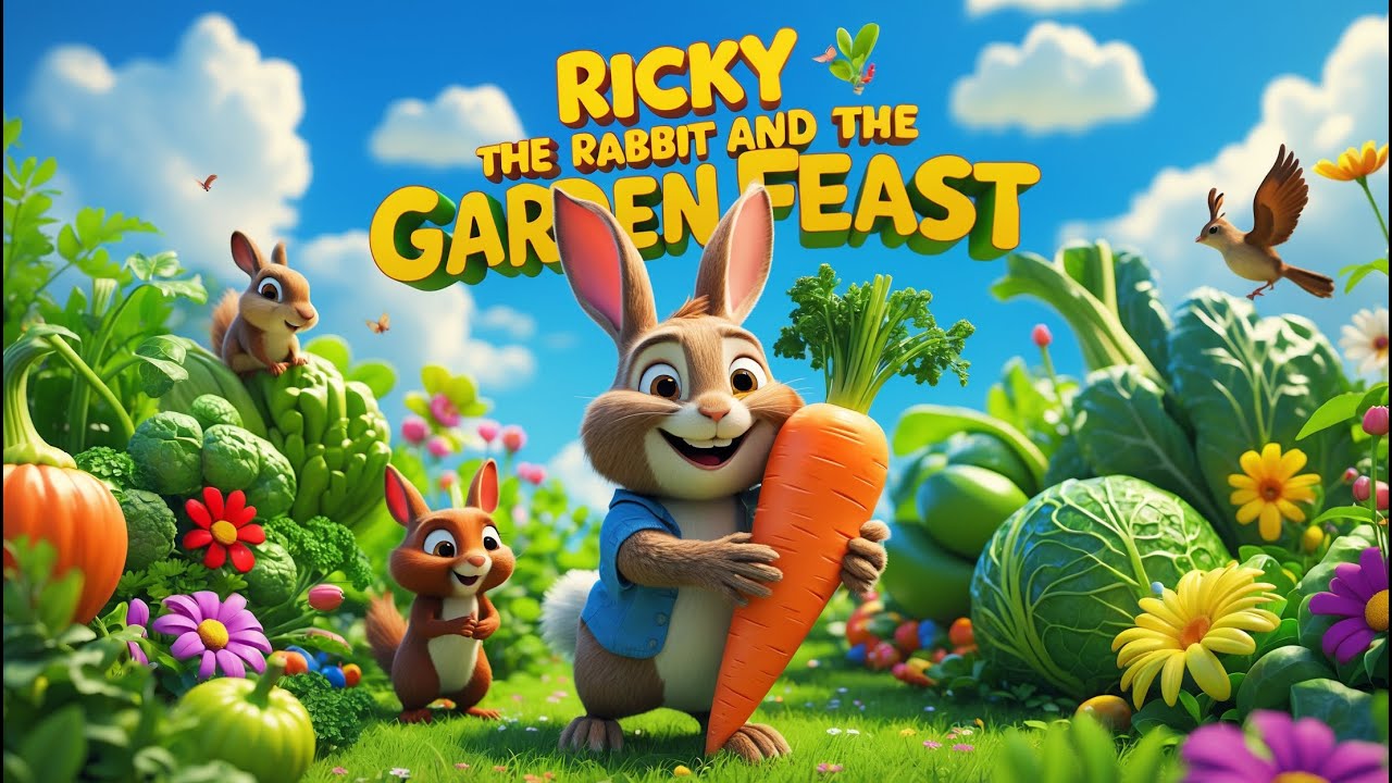 Ricky the Rabbit and the Garden Feast + More Fun Animal Songs for Kids ...