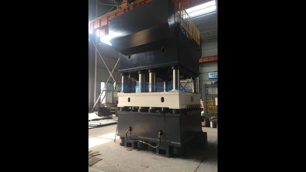 YM -2500T door press machine with four column - YouTube