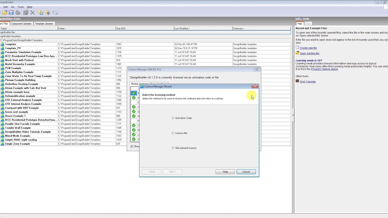 DesignBuilder - Licence - YouTube
