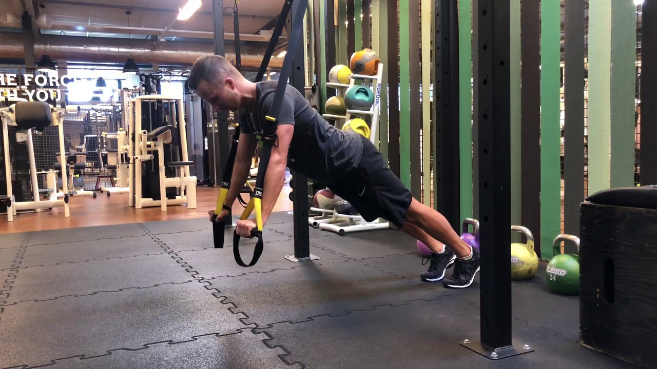 TRX Suspended Push Up - YouTube