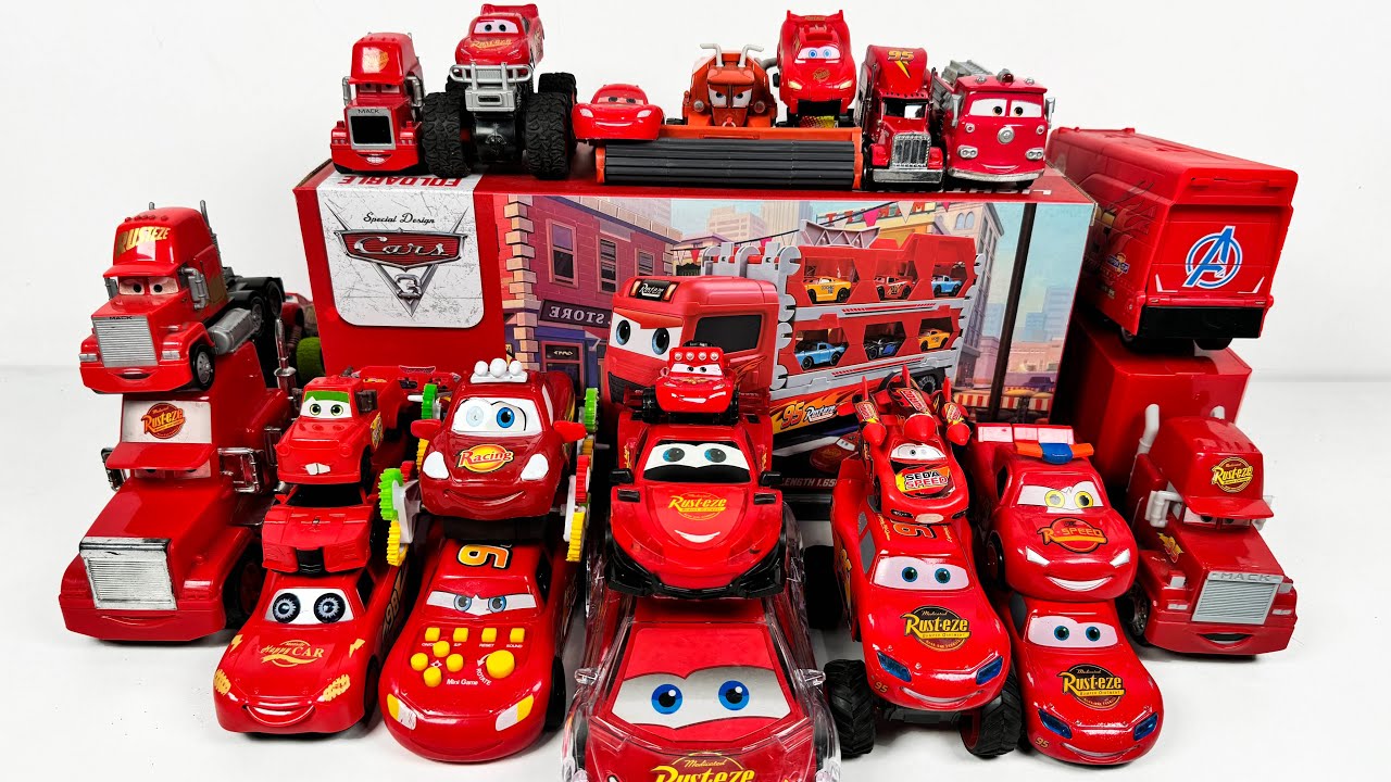 19 Minutes Satisfying with Unboxing Disney Pixar Cars Lightning McQueen ...